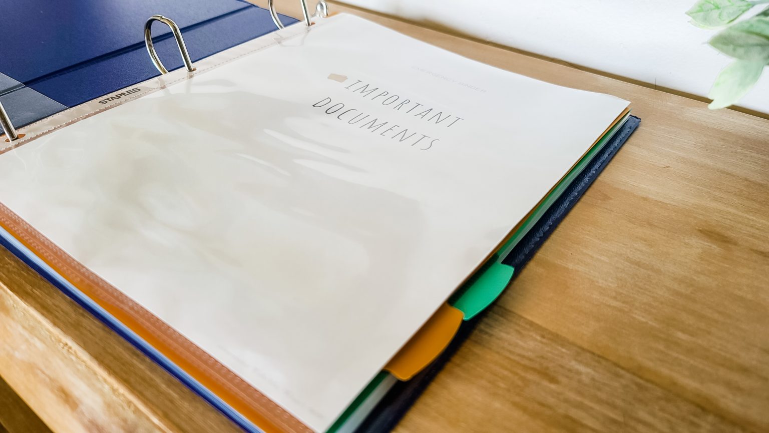 DIY Emergency Binder; Be Prepared for the unexpected - Tidy Mo