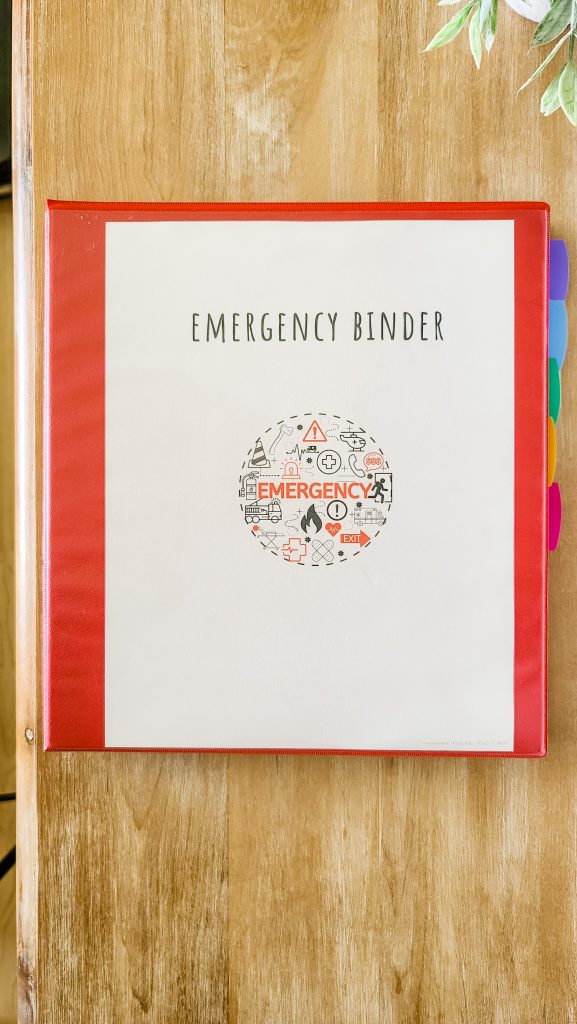 DIY Emergency Binder; Be Prepared for the unexpected - Tidy Mo