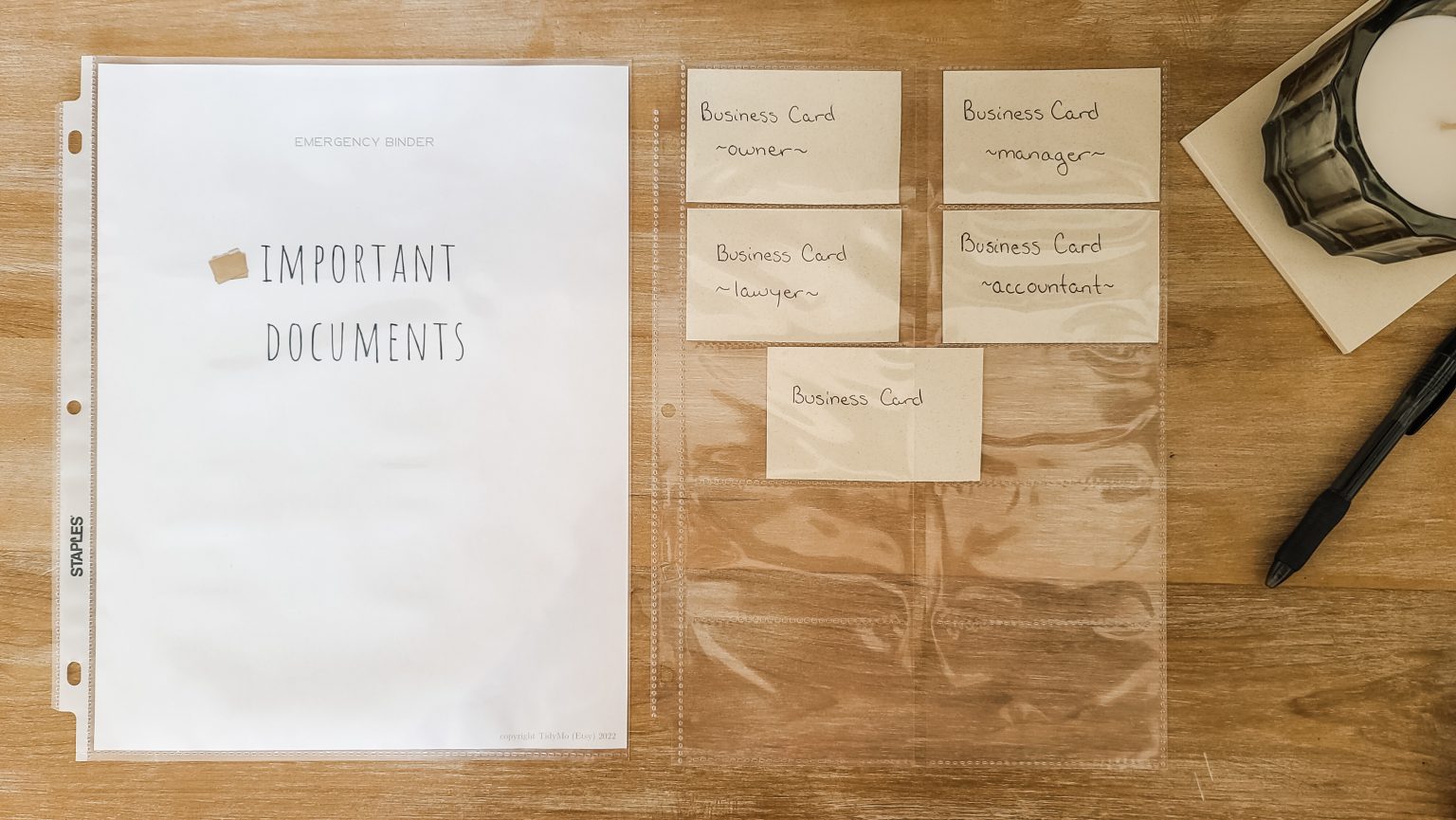 Organize your important business documents with this DIY Business ...