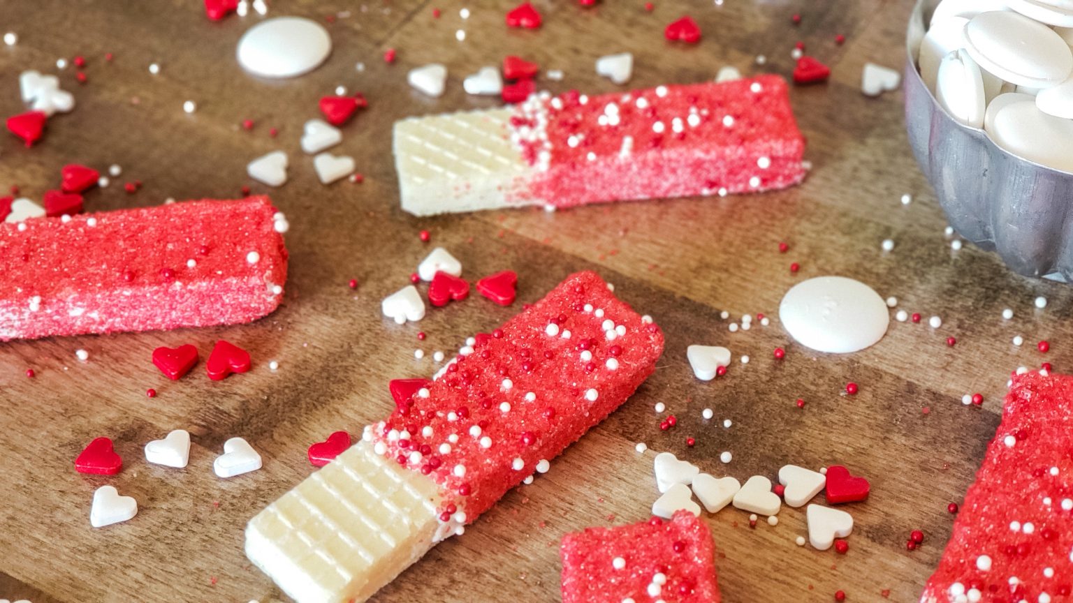 Easy and Delicious Valentine's Day Chocolate-Covered Wafer Cookies with ...